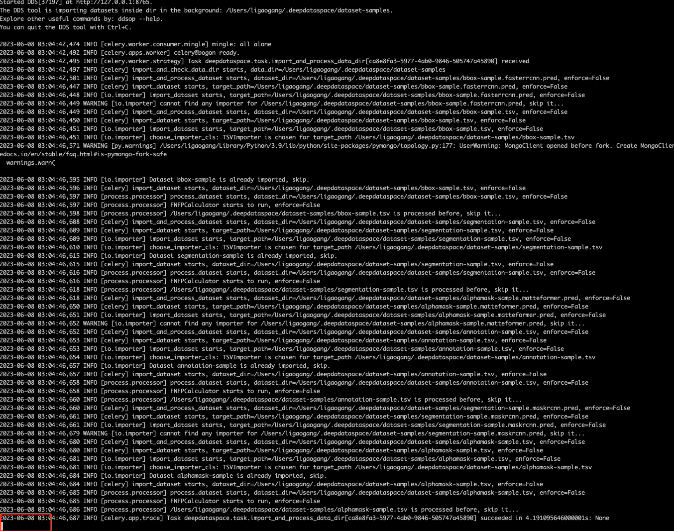 According to the document, it cannot be accessed after being installed and started by pip ...