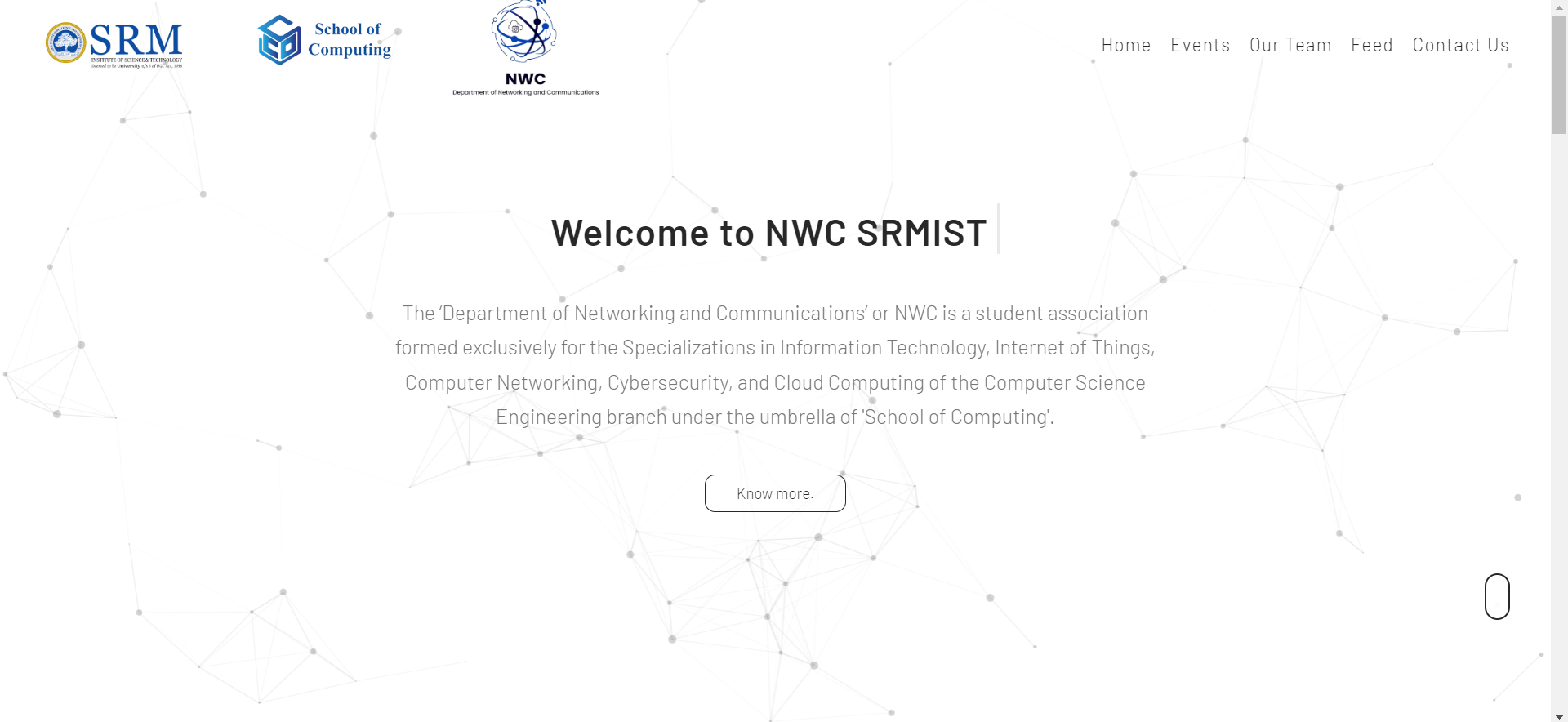 Github Vanshika Singh518 Nwc Srmist A Sample Website For Nwc Srmist