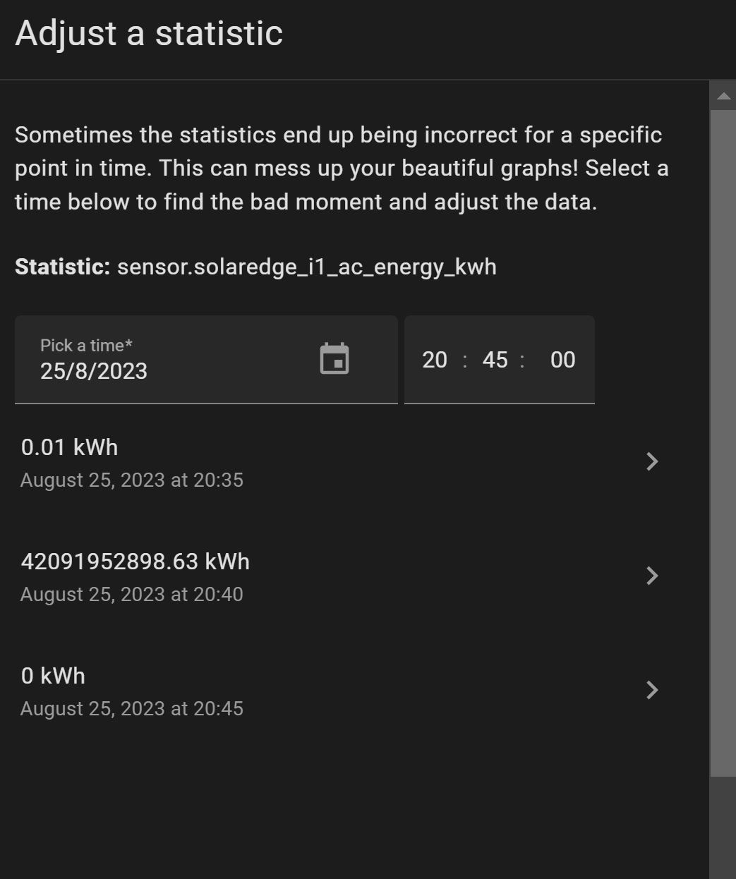 Recorded energy values are wrong · Issue #419 · WillCodeForCats/solaredge-modbus-multi · GitHub