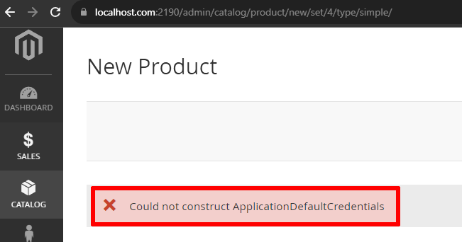 Replace «Could not construct ApplicationDefaultCredentials» with a more meaningfull message ...