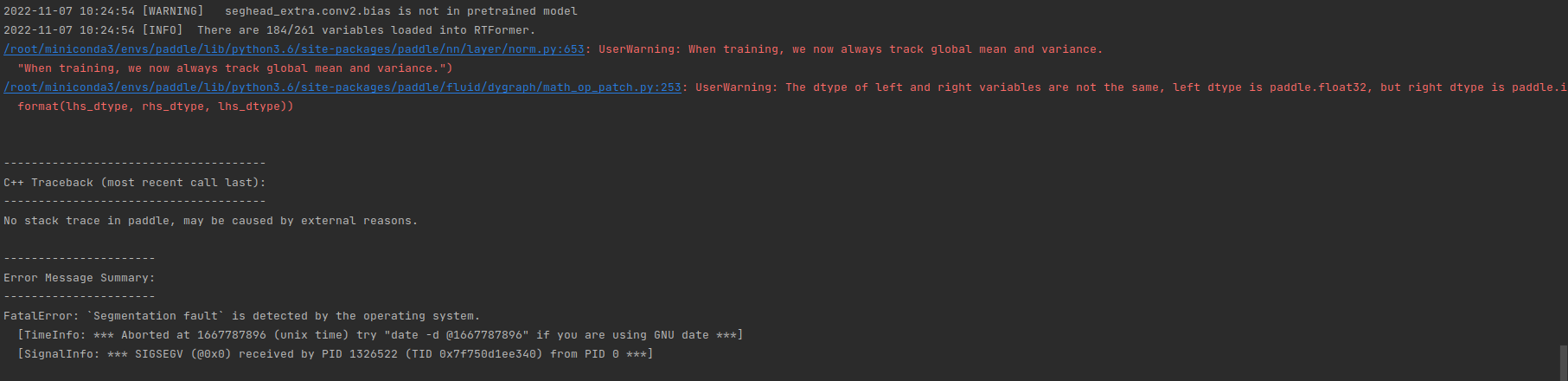 关于RTformer · Issue #2705 · PaddlePaddle/PaddleSeg · GitHub