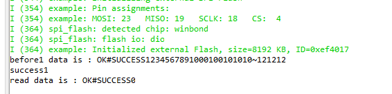 Regarding write and read from external flash connected to esp32 (IDFGH ...