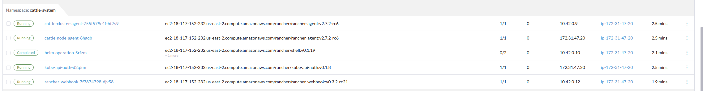 Validate webhook downstream P0 use cases for downstream cluster level private registry with and ...