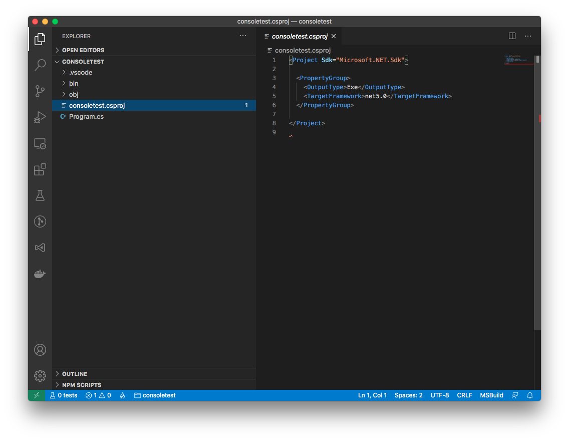 Net 50 Csproj False Error · Issue 4077 · Dotnetvscode Csharp · Github 7755