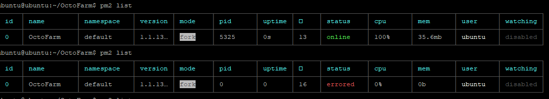 Struggling through Ubuntu Server on a RPI4 · Issue #479 · OctoFarm/OctoFarm · GitHub