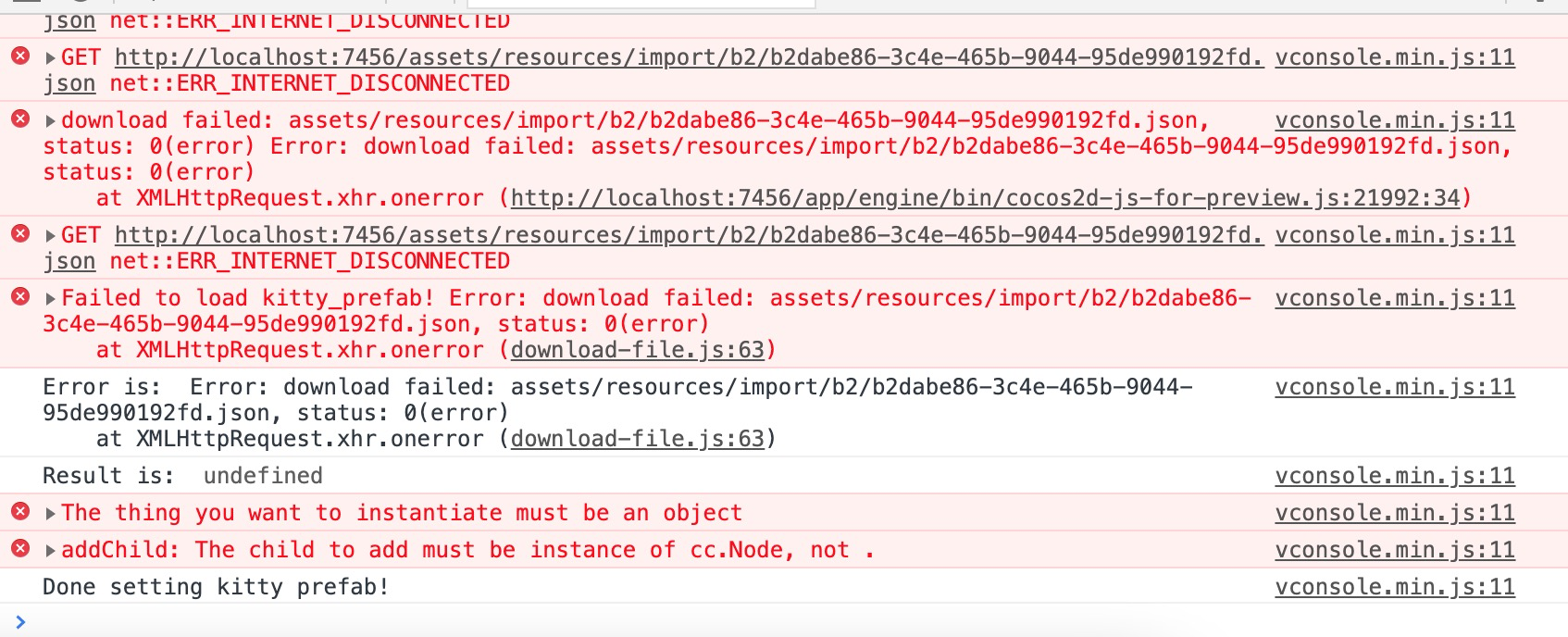 If asset used in prefab fails to load, no error is thrown from cc.loader.loadRes · Issue #2039 ...