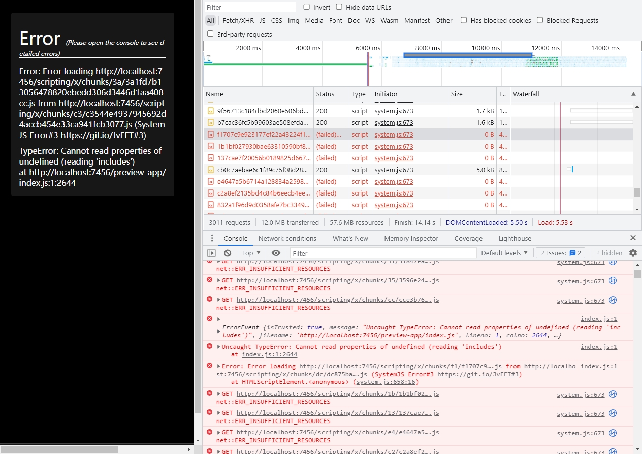 Chrome throw ERR_INSUFFICIENT_RESOURCES error when open devtools · Issue #11046 · cocos/cocos ...
