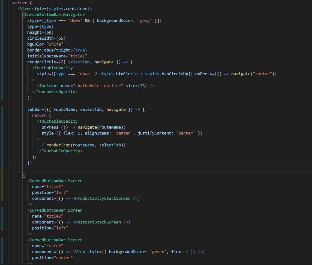 Circle open screen · Issue #9 · hoaphantn7604/react-native-curved-bottom-bar · GitHub