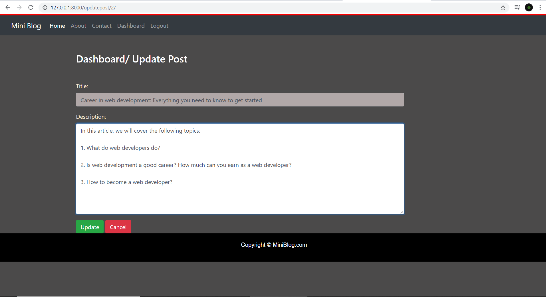 GitHub - adityachourasia1080/MiniBlog: Blogging platform for college students