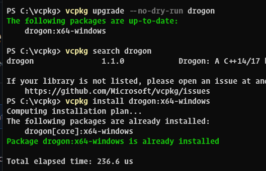 Please update version on vcpkg · Issue #744 · drogonframework/drogon · GitHub