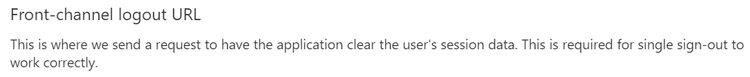 Front-channel logout URL is not called when Sign out everywhere is done ...