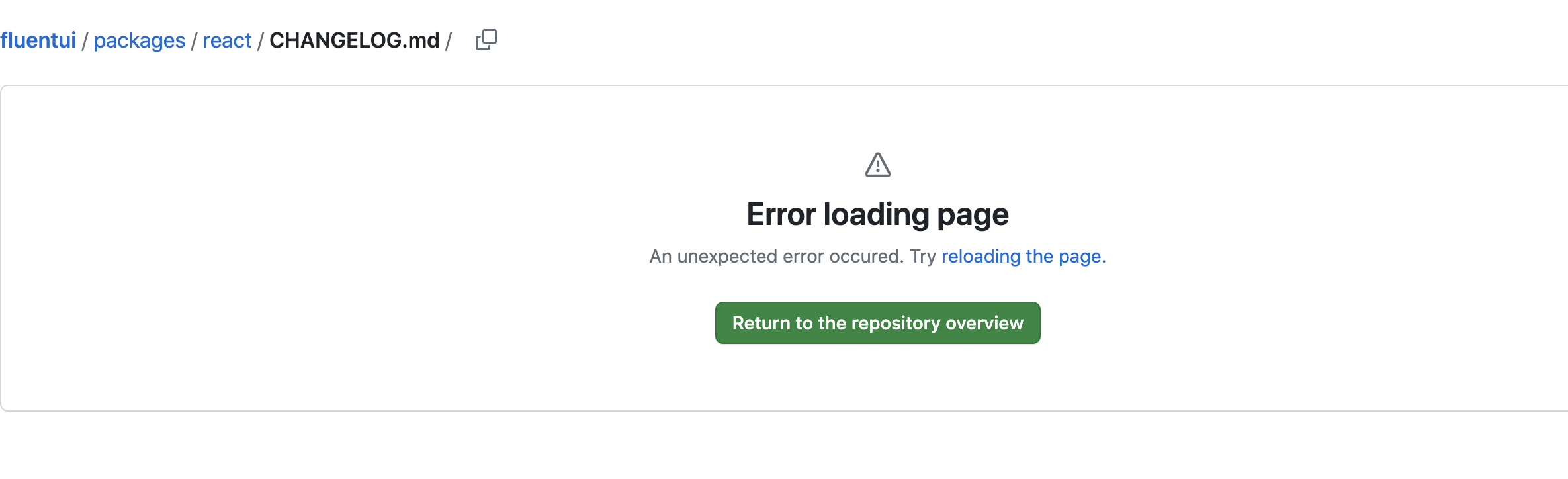 can not preview CHANGELOG.md of fluentui/react on GitHub because too long · Issue #27823 ...