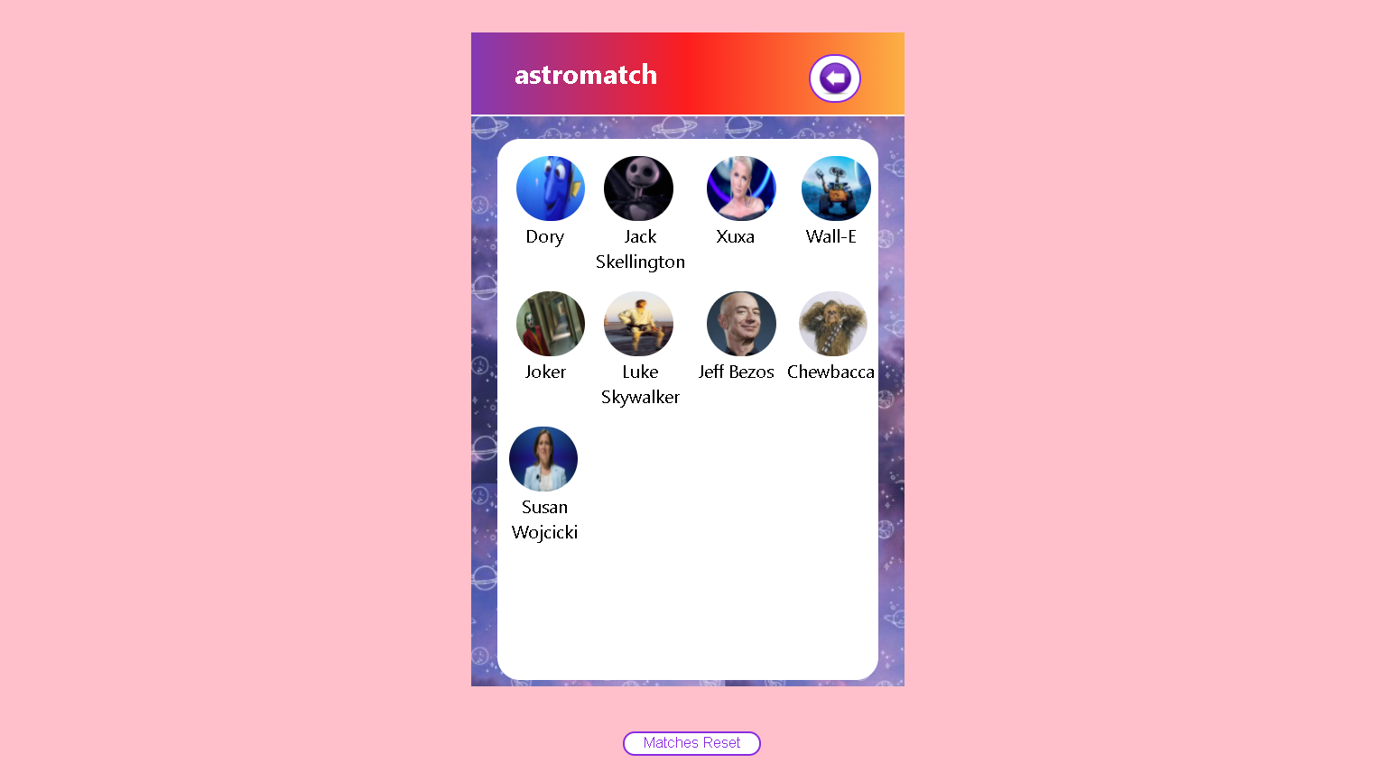 GitHub - suphessel/astromatch: Projeto front-end simulando o Tinder