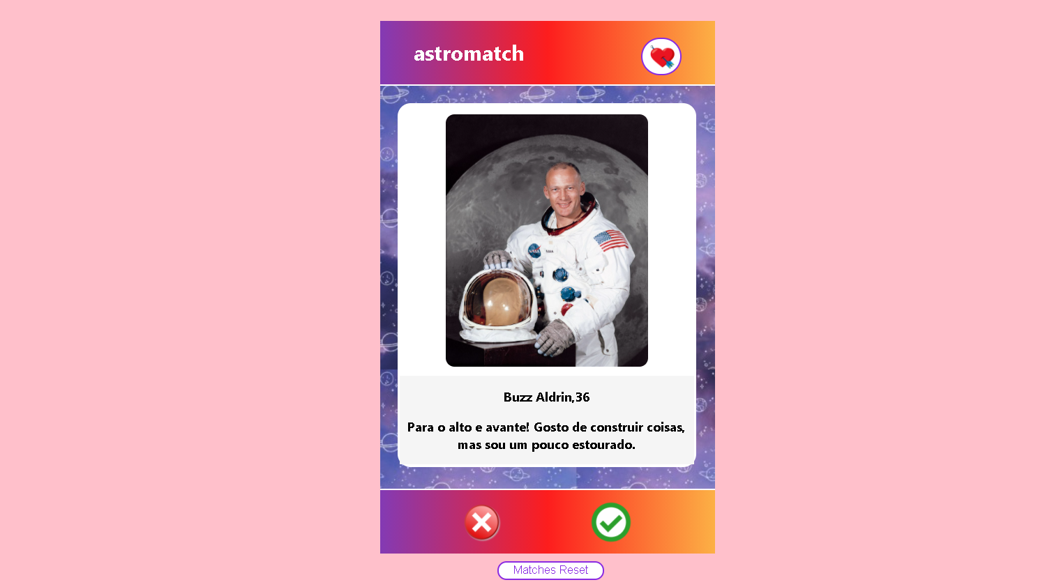 GitHub - suphessel/astromatch: Projeto front-end simulando o Tinder