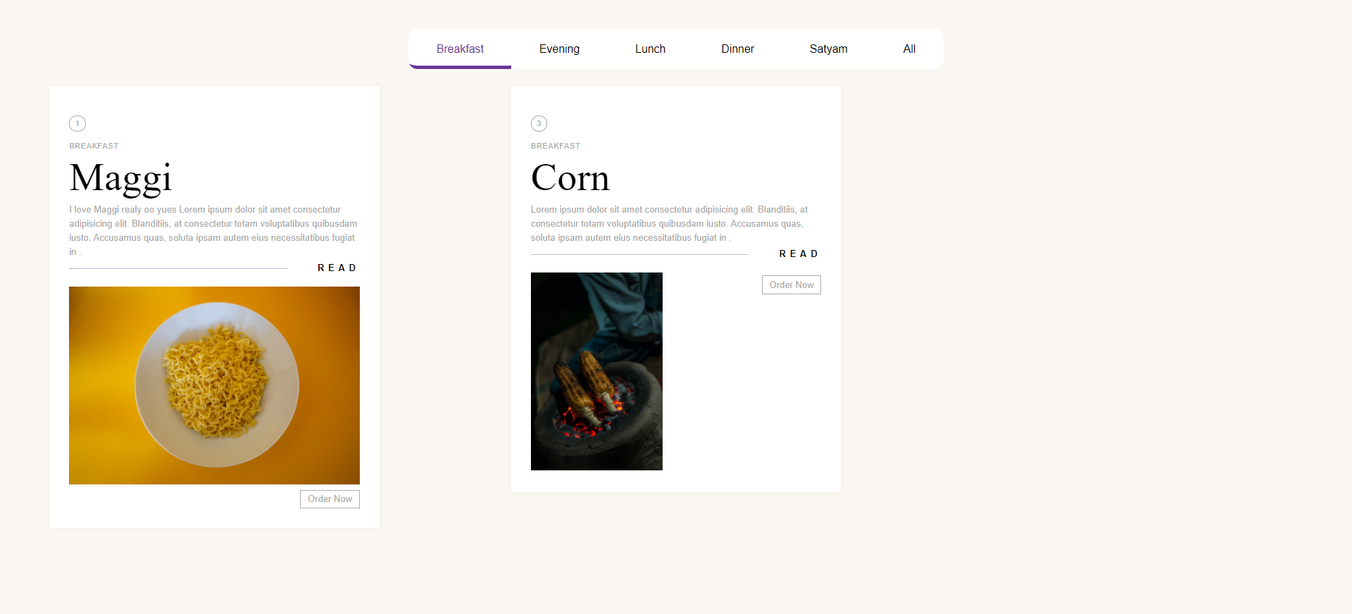 GitHub - Satyamdhote/Restaurant-Menu: Created a restaurant menu using ...