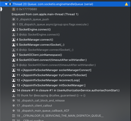 EXC_BAD_ACCESS KERN_PROTECTION_FAILURE crash on iOS 10 · Issue #1285 · socketio/socket.io-client ...