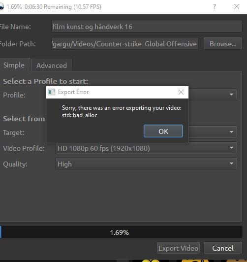 Export Error · Issue #4162 · OpenShot/openshot-qt · GitHub