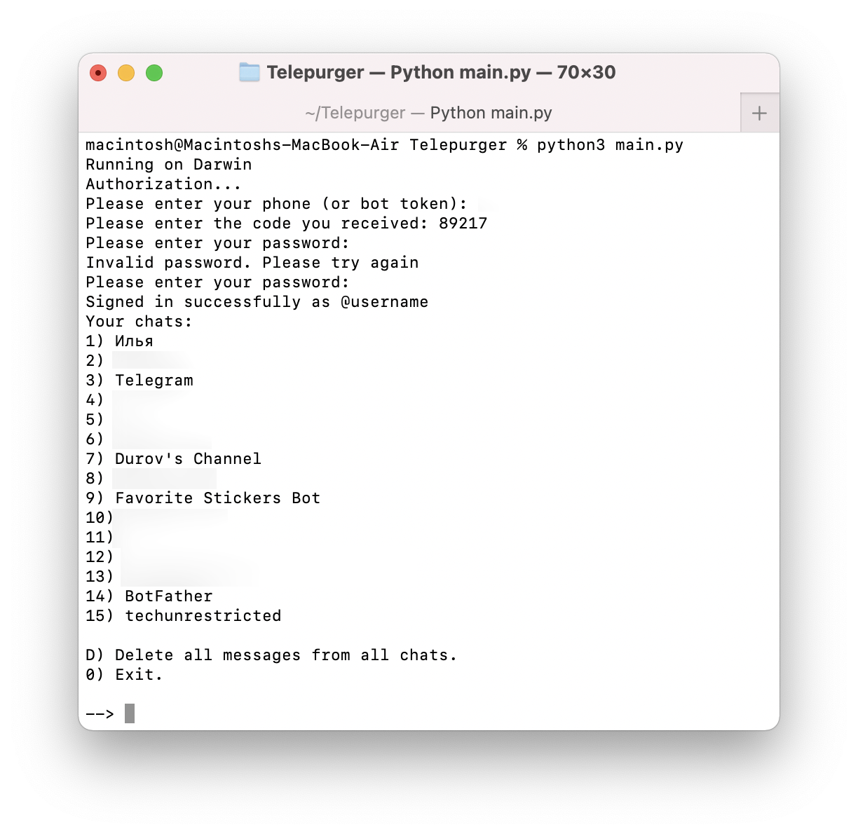 GitHub - TechUnRestricted/Telepurger