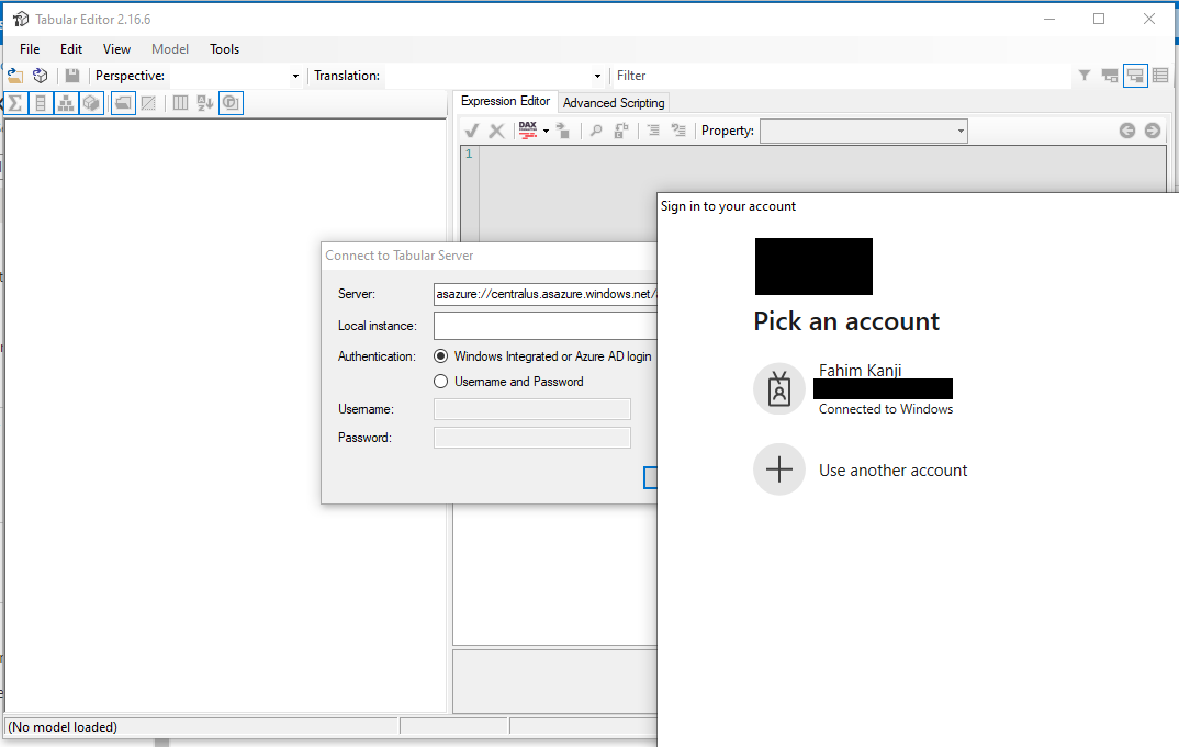 Cannot connect to Azure Analysis Services with 2.16.7 · Issue #1008 · TabularEditor ...