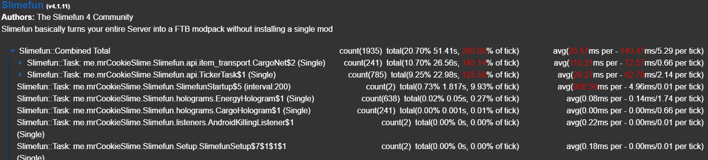 Slimefun cargo lag please optimize · Issue #485 · Slimefun/Slimefun4 · GitHub
