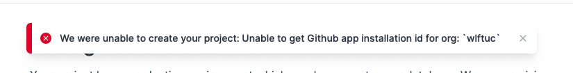 Unable to create new project in Prisma data platform after GitHub ...