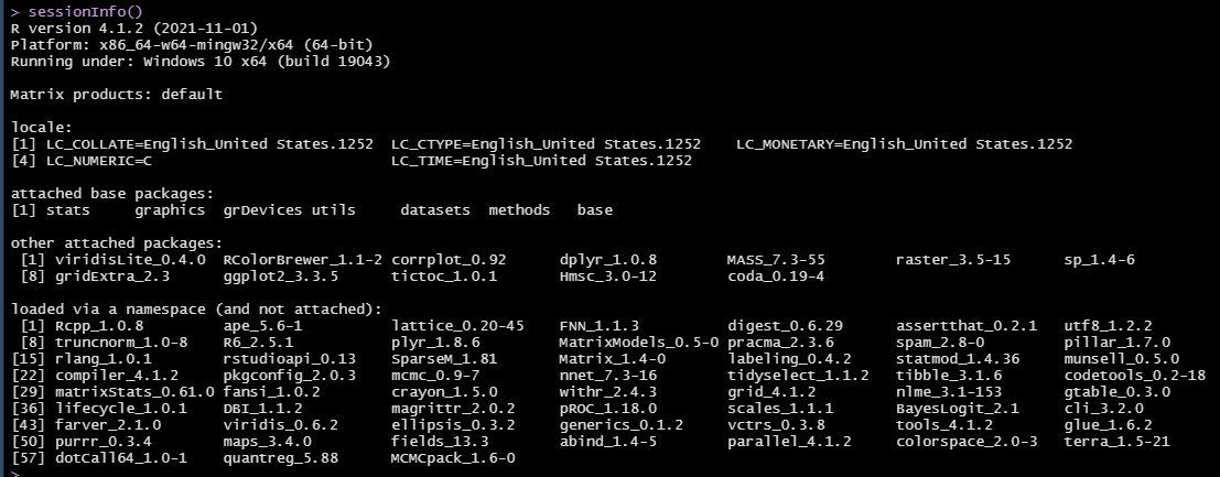 Conditional prediction error: Matrices must have same dimensions in iWs + tmp1 · Issue #135 ...