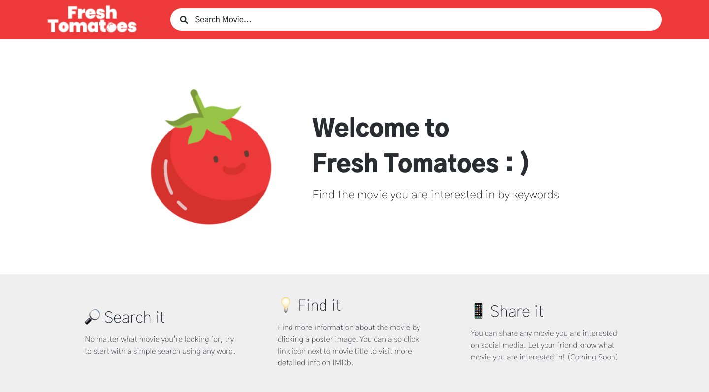GitHub - hyeonahc/fresh-tomatoes: Fresh Tomatoes is a user-friendly platform with an OMDb API ...