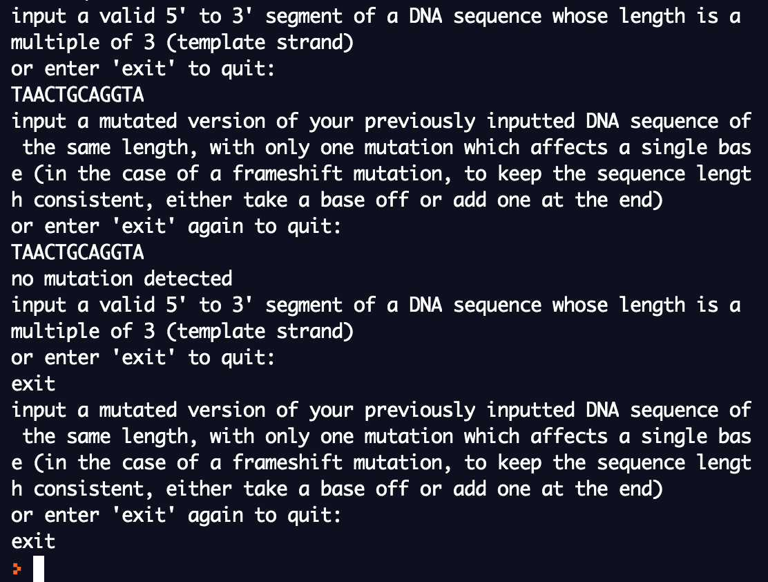 Github Msaatmutation Detector A Java Program That Detects What Kind Of Mutation Frameshift