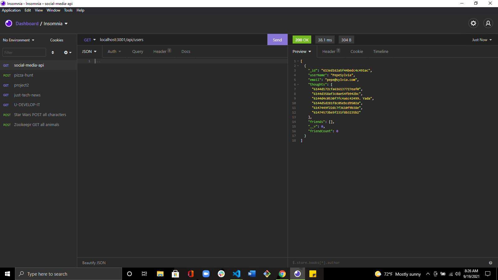 GitHub - danielolvera21/social-media-api: 18. NoSQL Challenge