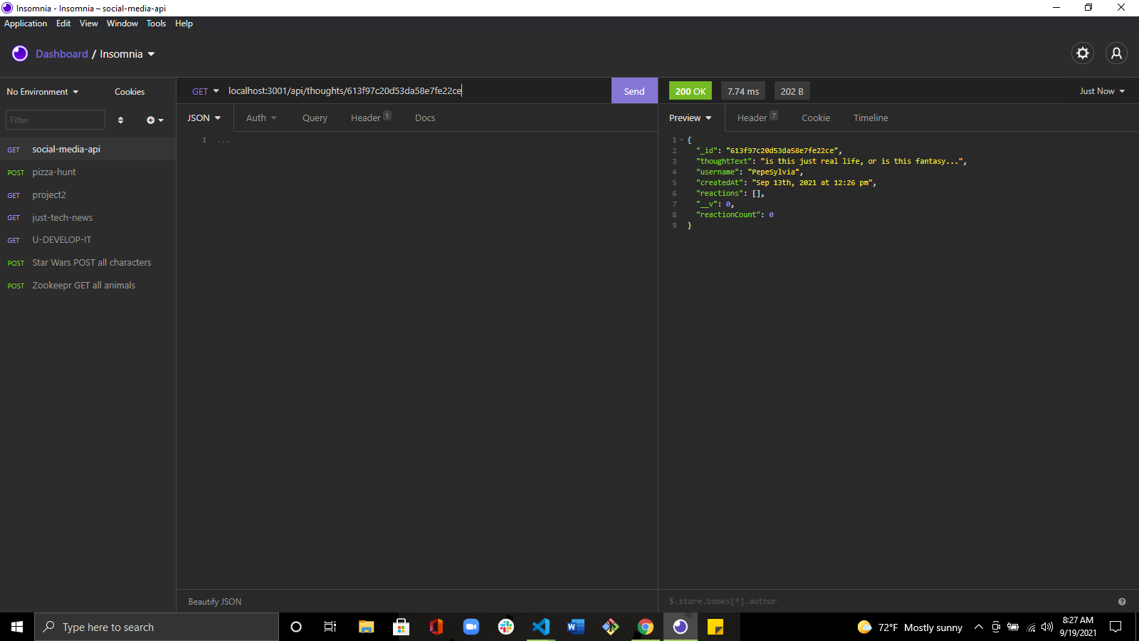 GitHub - danielolvera21/social-media-api: 18. NoSQL Challenge