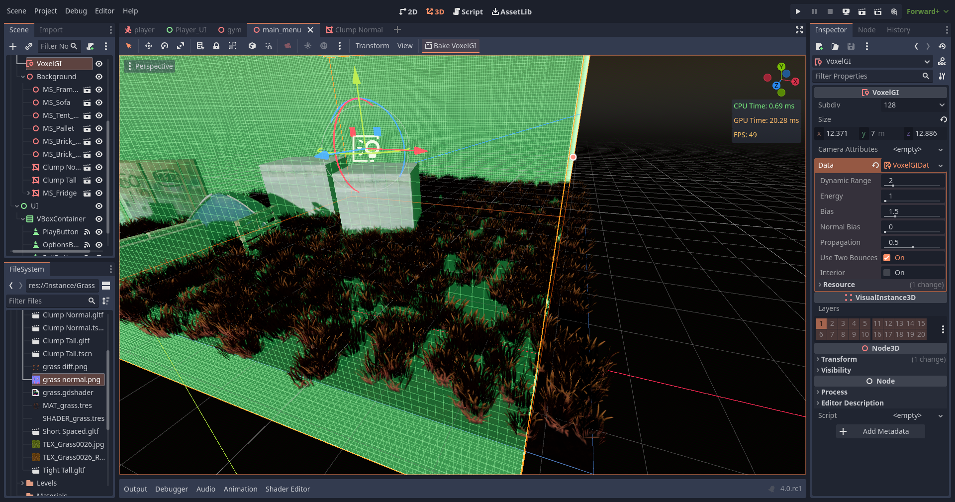 Multimesh Instances Drawn Over VoxelGI · Issue #72928 · godotengine/godot · GitHub