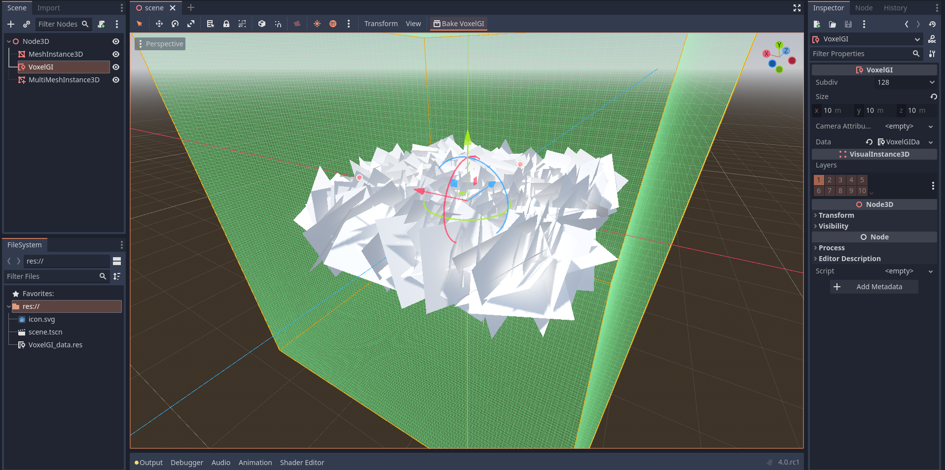 Multimesh Instances Drawn Over Voxelgi · Issue 72928 · Godotengine