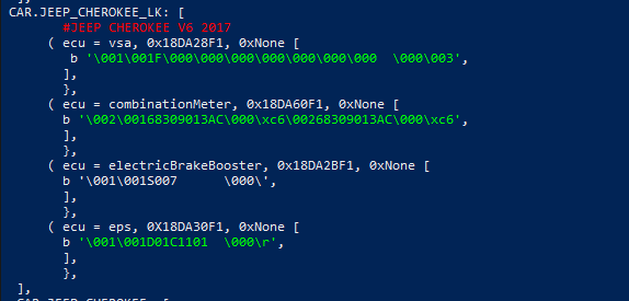 2017 Jeep cherokee KL try fix car unrecognized -Fingerprinting- · Issue #20760 · commaai ...