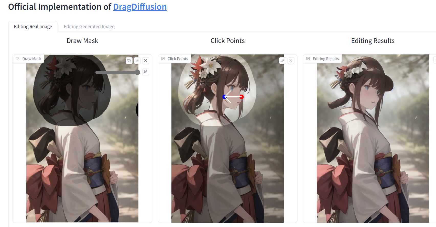 Can not reproduce the results · Issue #38 · Yujun-Shi/DragDiffusion · GitHub