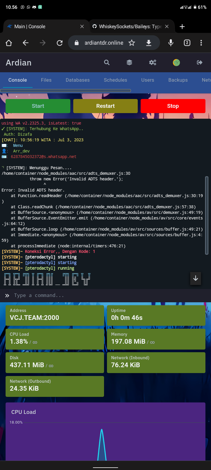 [BUG] After I updated baileys to the Have Voice Chat with wave · Issue #219 · WhiskeySockets ...