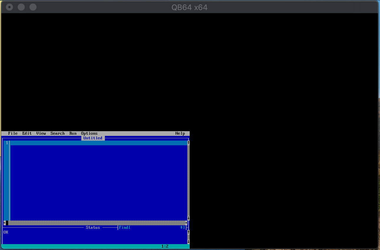 TUI scales to 1/4 of the console window on macOS · Issue #83 · QB64Team/qb64 · GitHub