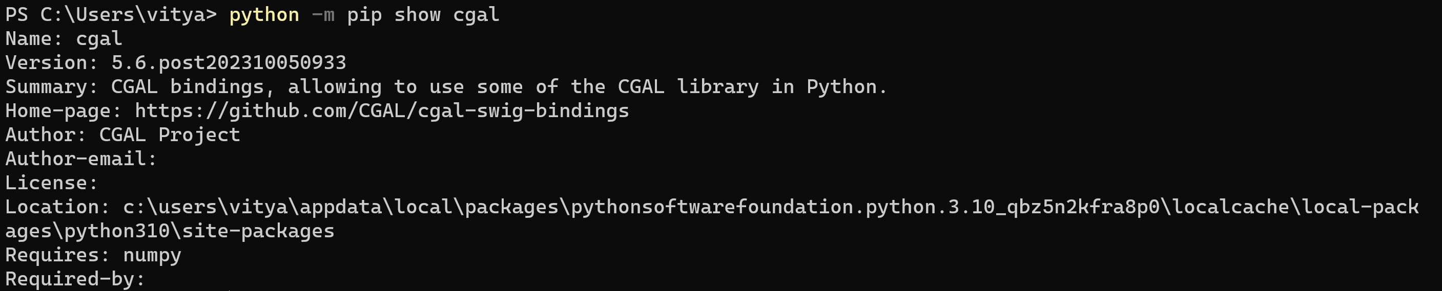DLL load failed while importing _CGAL_Polygon_mesh_processing · Issue ...