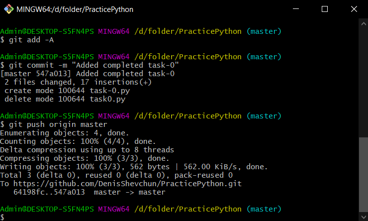 GitHub - DenisShevchun/PracticePython: For practice work on Python