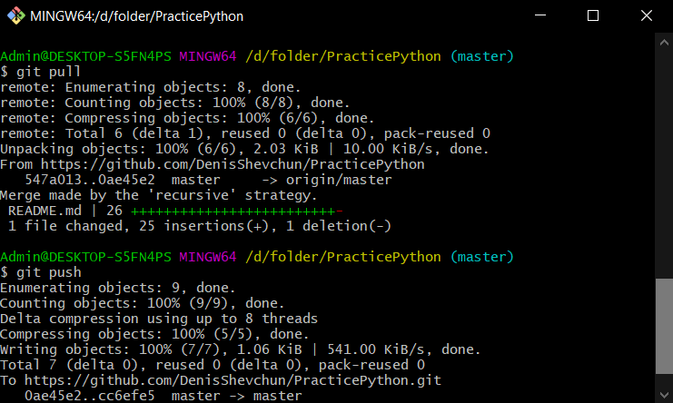 GitHub - DenisShevchun/PracticePython: For practice work on Python
