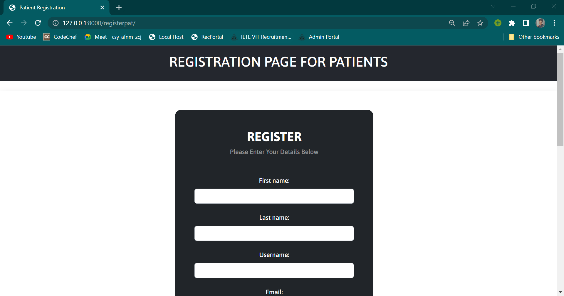 GitHub - VishalKrish70/Doc_and_patient