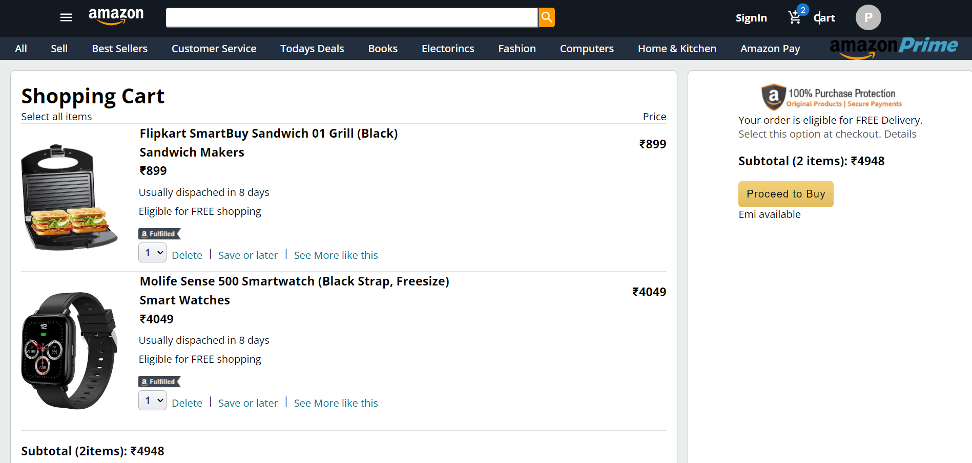 GitHub - piyushkumarg/Amazon-Clone