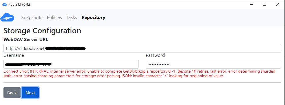 Kopia does not connect properly to a WebDAV URL provided by OneDrive · Issue #1434 · kopia/kopia ...