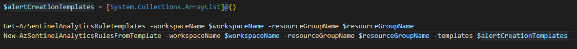 Create Analyticsrulesfromtemplates Powershell Script Executing With Errors · Issue 5748 · Azure