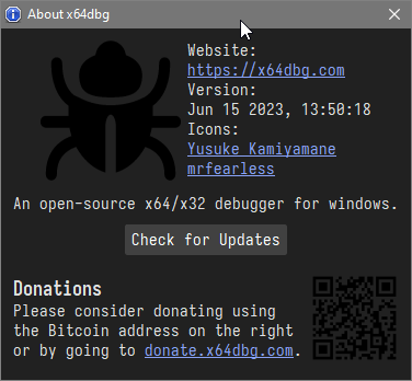 The program icon is barely visible on the taskbar with a dark background · Issue #3121 · x64dbg ...