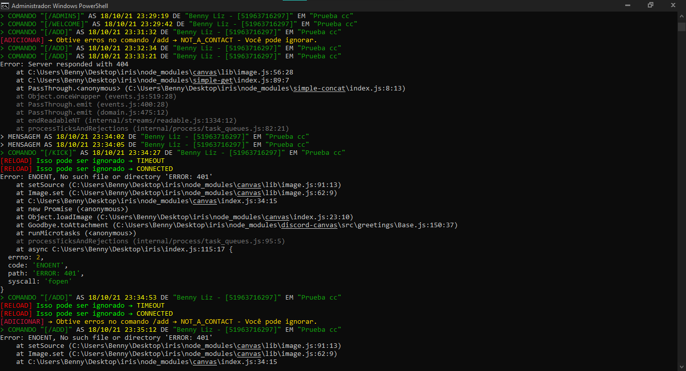 Problems with the "/ Welcome" command · Issue #367 · KillovSky/Iris · GitHub