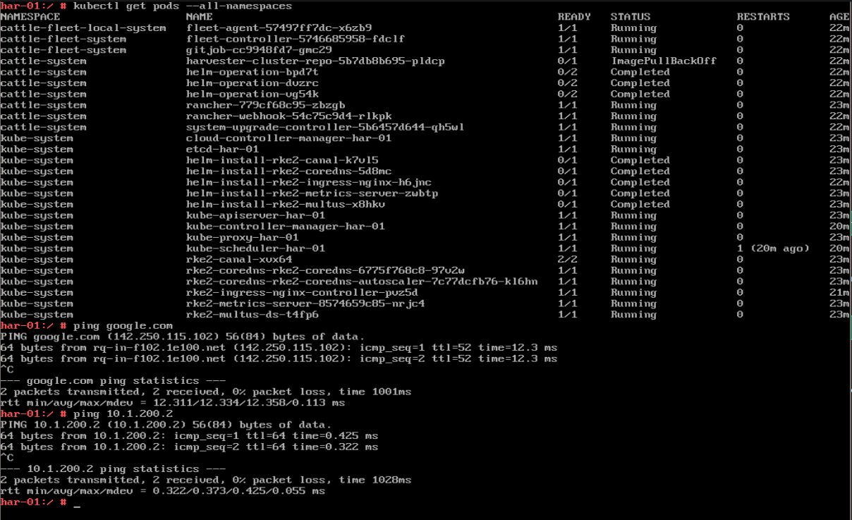 Bug Iso Install On Bare Metal Imagepullbackoff · Issue 2726 · Harvesterharvester · Github