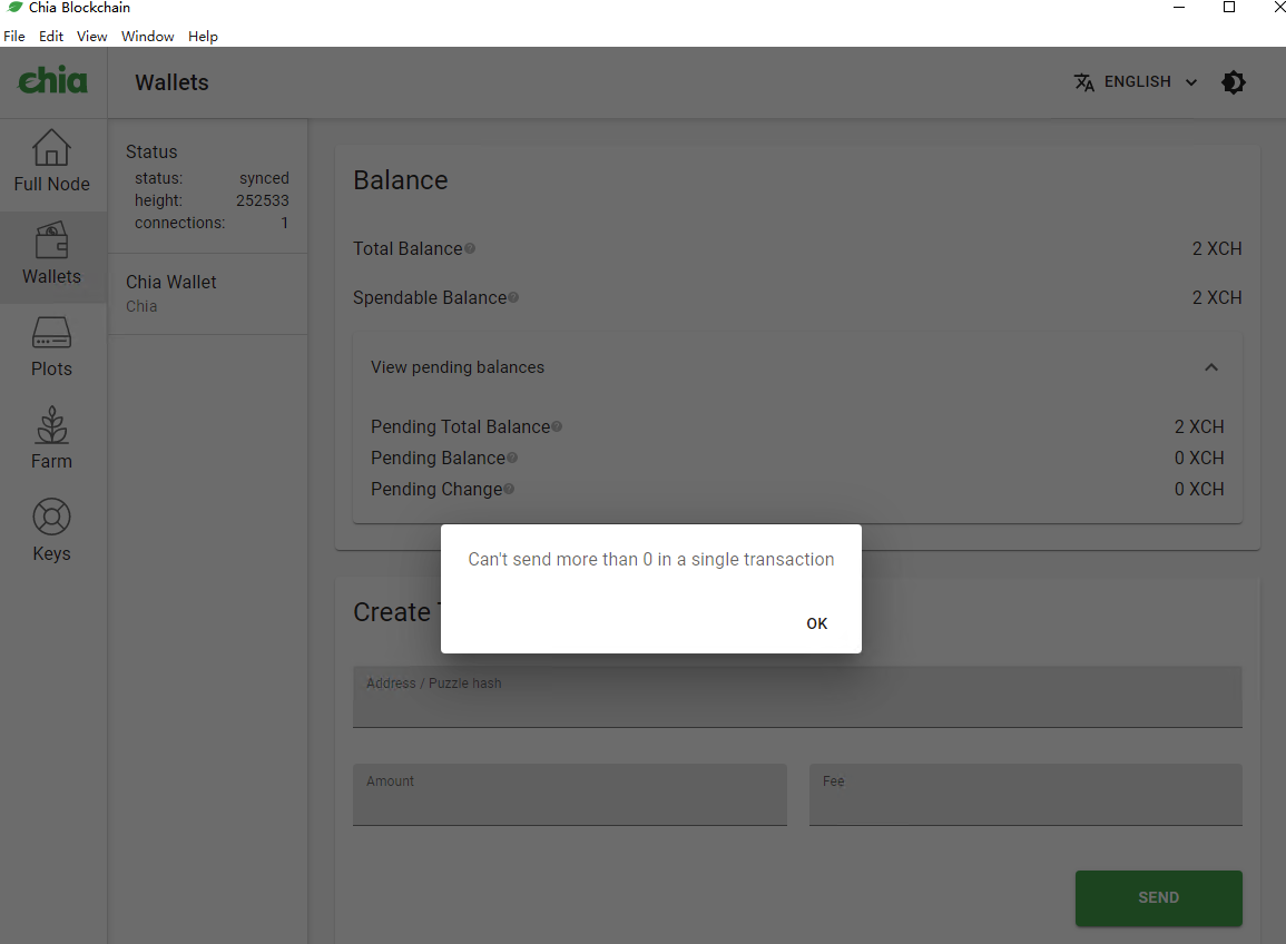 [help]uable transfer coin · Issue #4244 · Chia-Network/chia-blockchain · GitHub