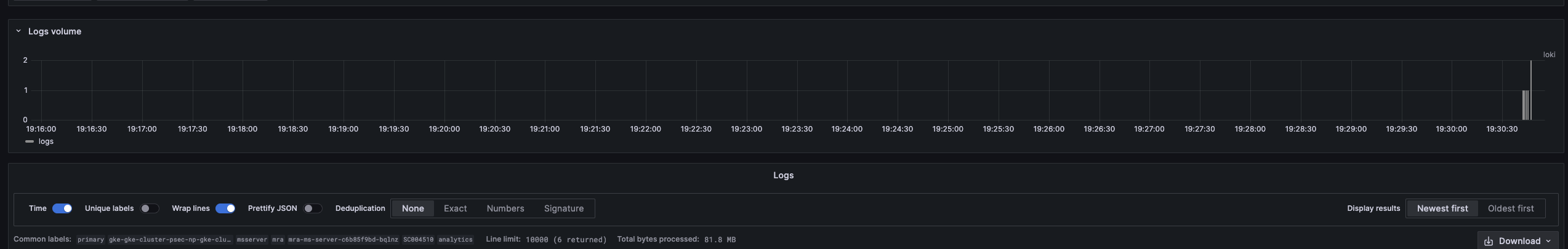 Loki Logs Not Consistently Showing Up On Query · Issue #11239 · grafana/loki · GitHub