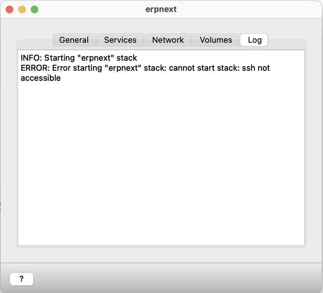 ERPNext - Error starting "erpnext" stack | cannot start stack: ssh not accessible · Issue #137 ...