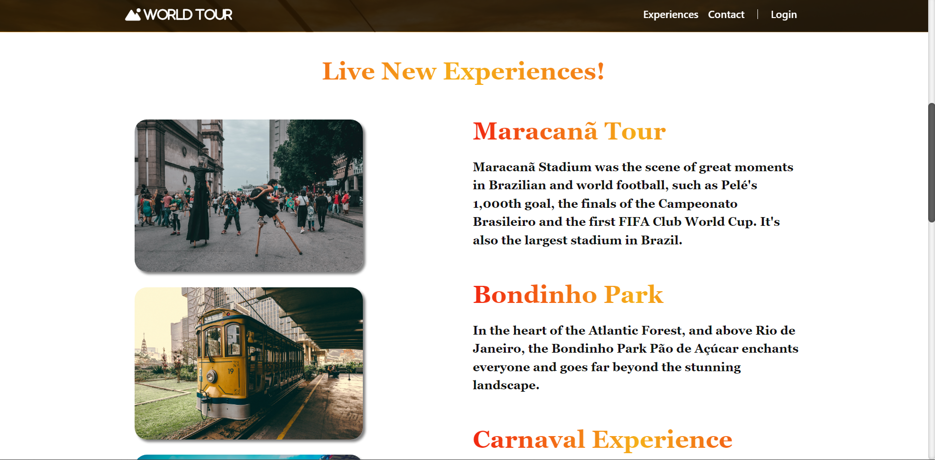 GitHub - devarthurmiranda/RioDeJaneiroWebsite: FrontEnd: Main page for a fictitious tour agency ...
